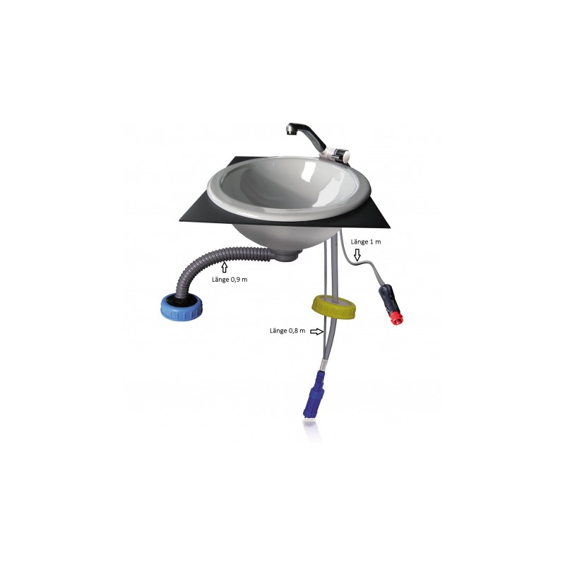 Kit évier robinet pompe 12 Volt complet pour Van et Fourgon - COMET